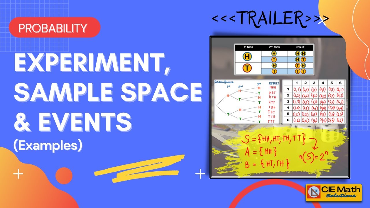 Sample Space And Events In Probability Trailer Introduction To Sample Space And Events In Probability Trailer Introduction To