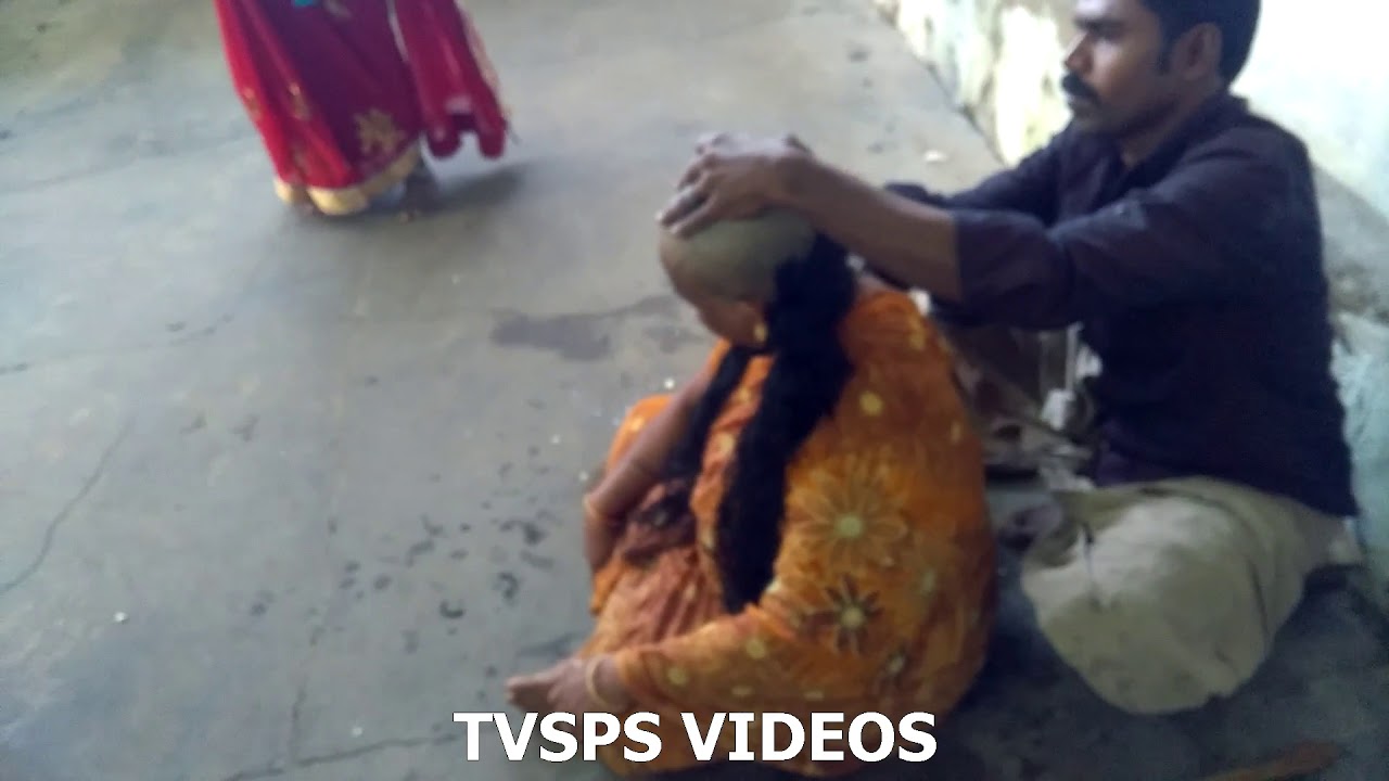 Very long hair complete Shave in Temple - YouTube