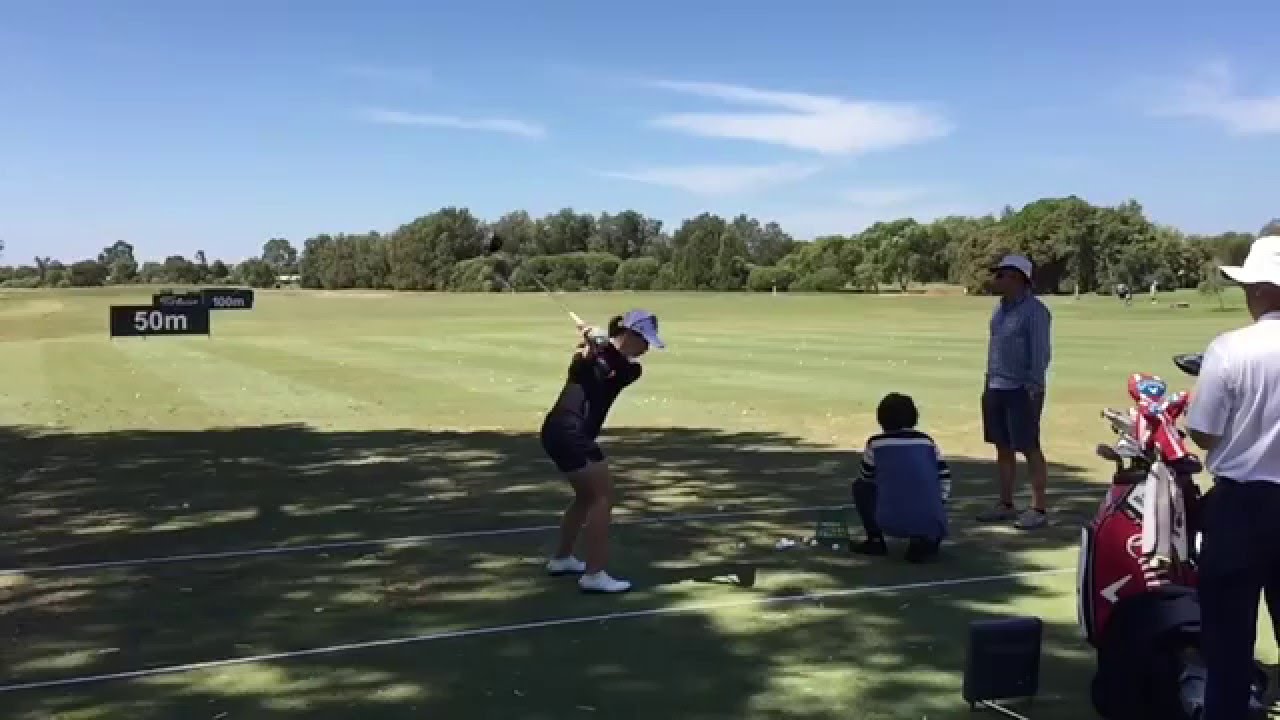 Great Golf Swing Lydia Ko World No 1 Grange Golf Course Adelaide - YouTube
