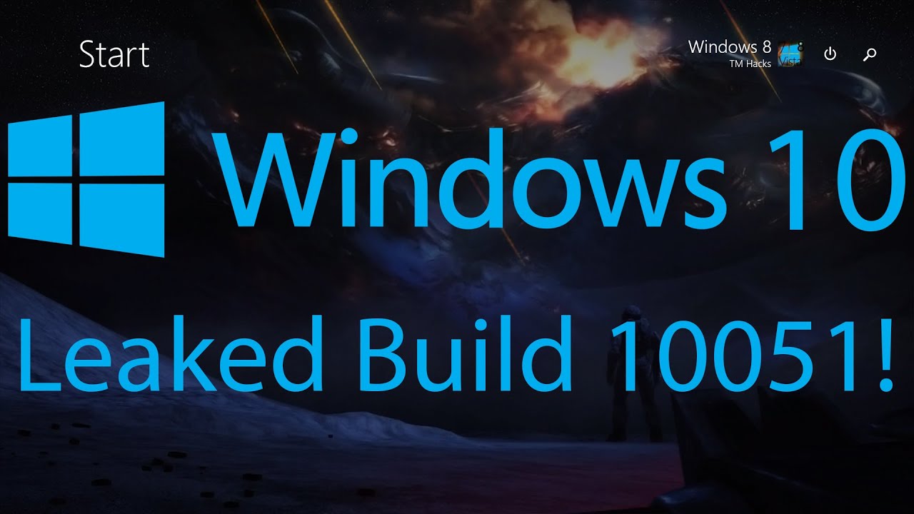 Windows 10 Leaked Build 10051! - YouTube