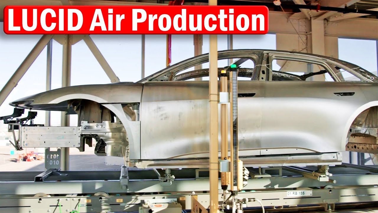 Lucid Air Production at AMP-1 - US Factory, electric car manufacturing ...