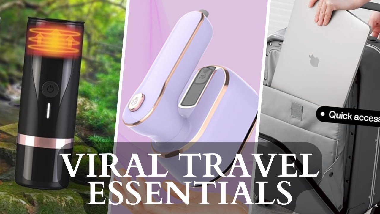 Top 10 Must-Have Travel Essentials I Amazon Travel Gadgets - YouTube