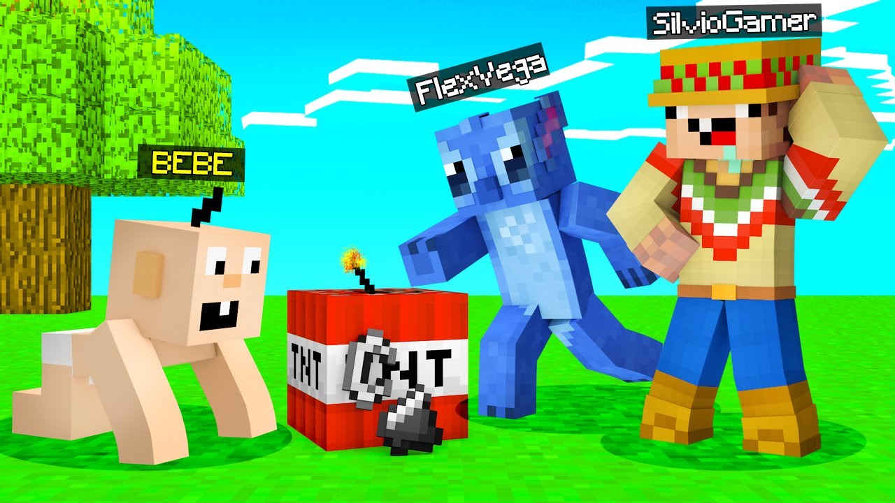 ¡CUIDAMOS UN BEBÉ en MINECRAFT con FLEXVEGA! 😂 - YouTube