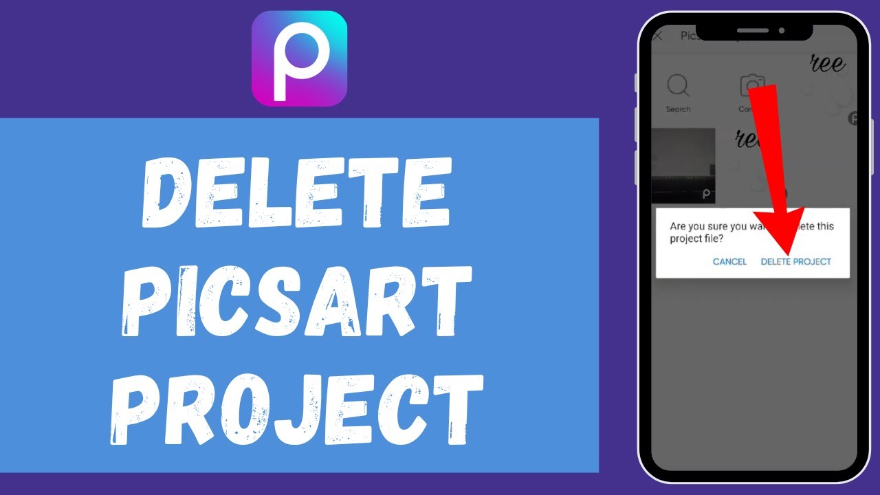 How to Delete Picsart Project 2024 | Picsart Project Delete - YouTube