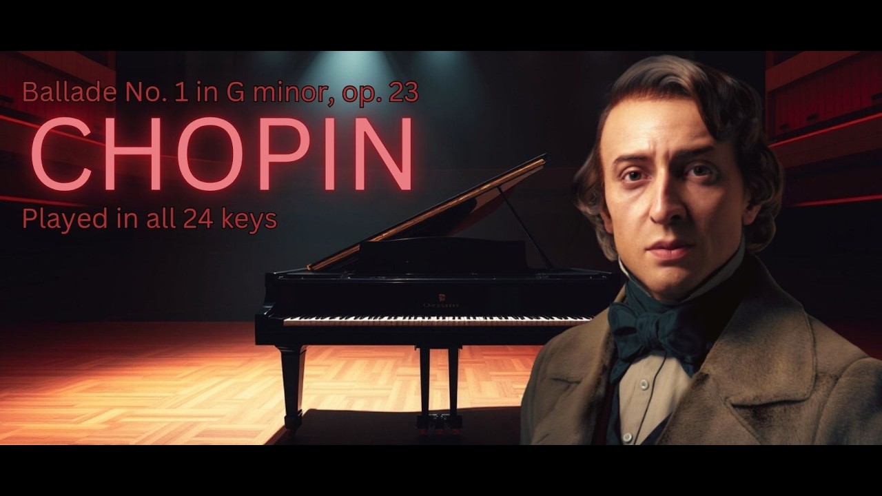 Chopin's Ballade No. 1 - Played in All 24 Keys - YouTube