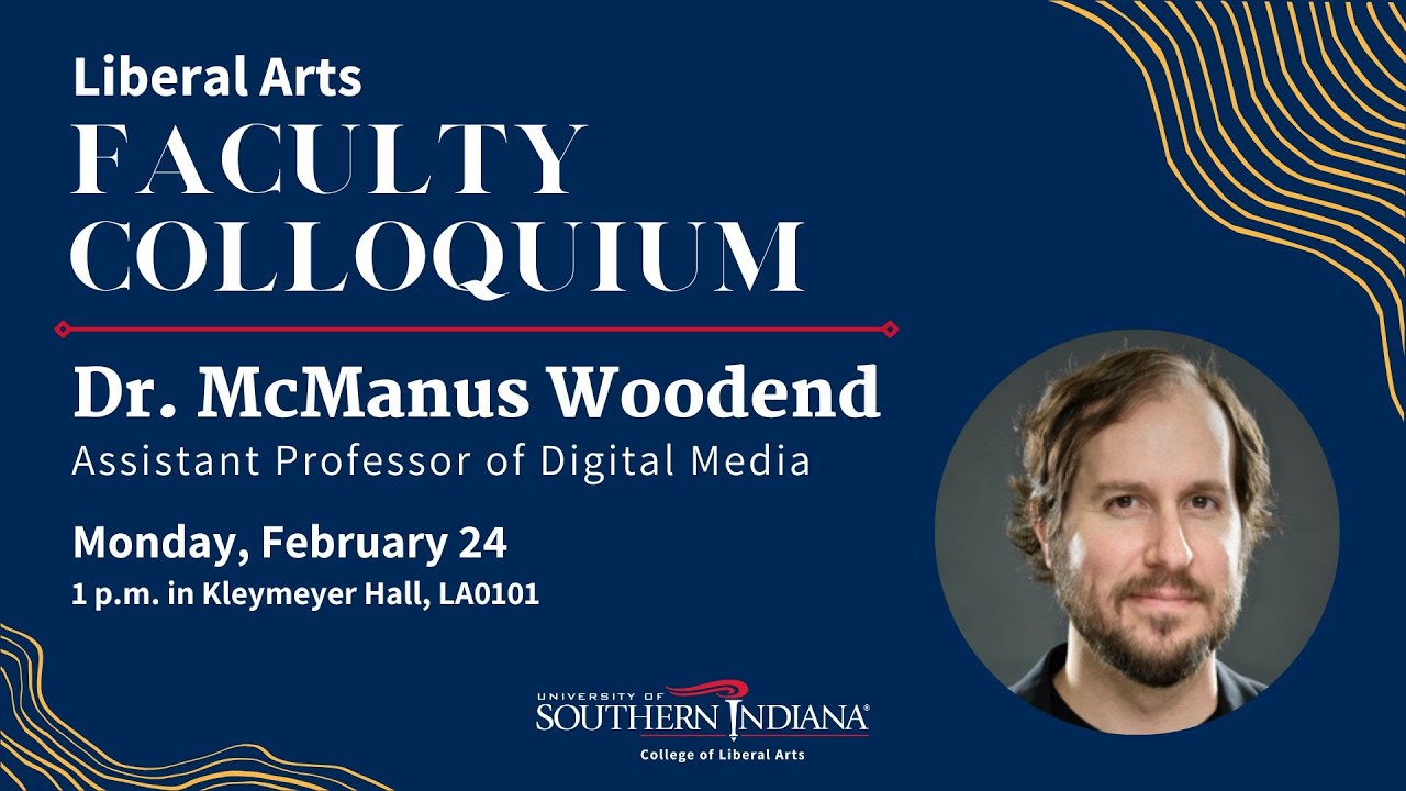 Faculty Colloquium with Dr. McManus Woodend - YouTube