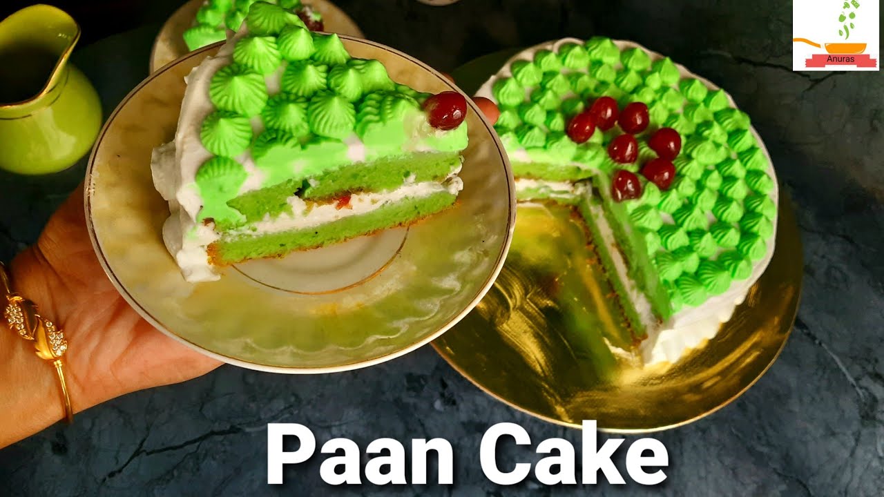 Paan Cake Recipe@anurasanu4077 /Paan Gulkand Cake/How to make Betel ...