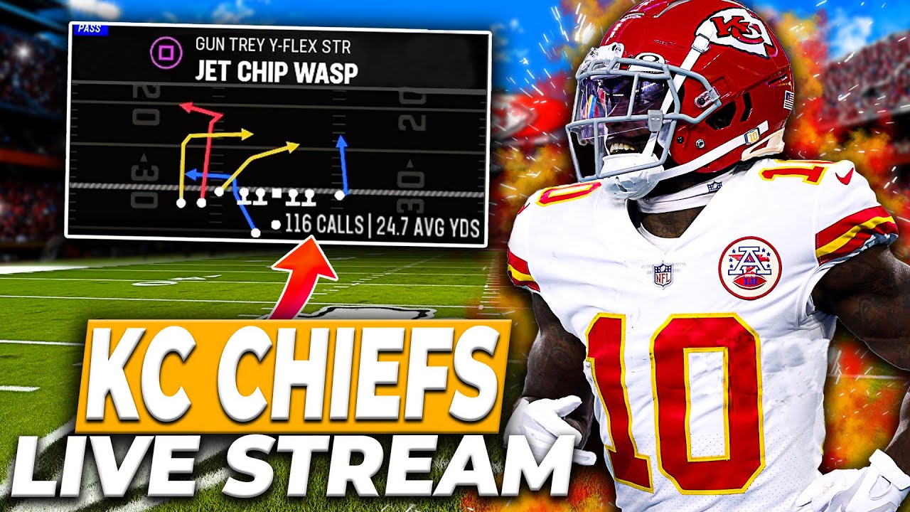 🔴 Using My Kansas City Chiefs West Coast Spread LIVE! (Madden 23 Live ...