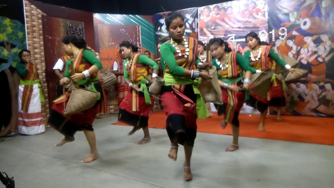 Rabha Folk Dance:“Nakcheng Reine”(The Fishing Dance)presented by koch ...