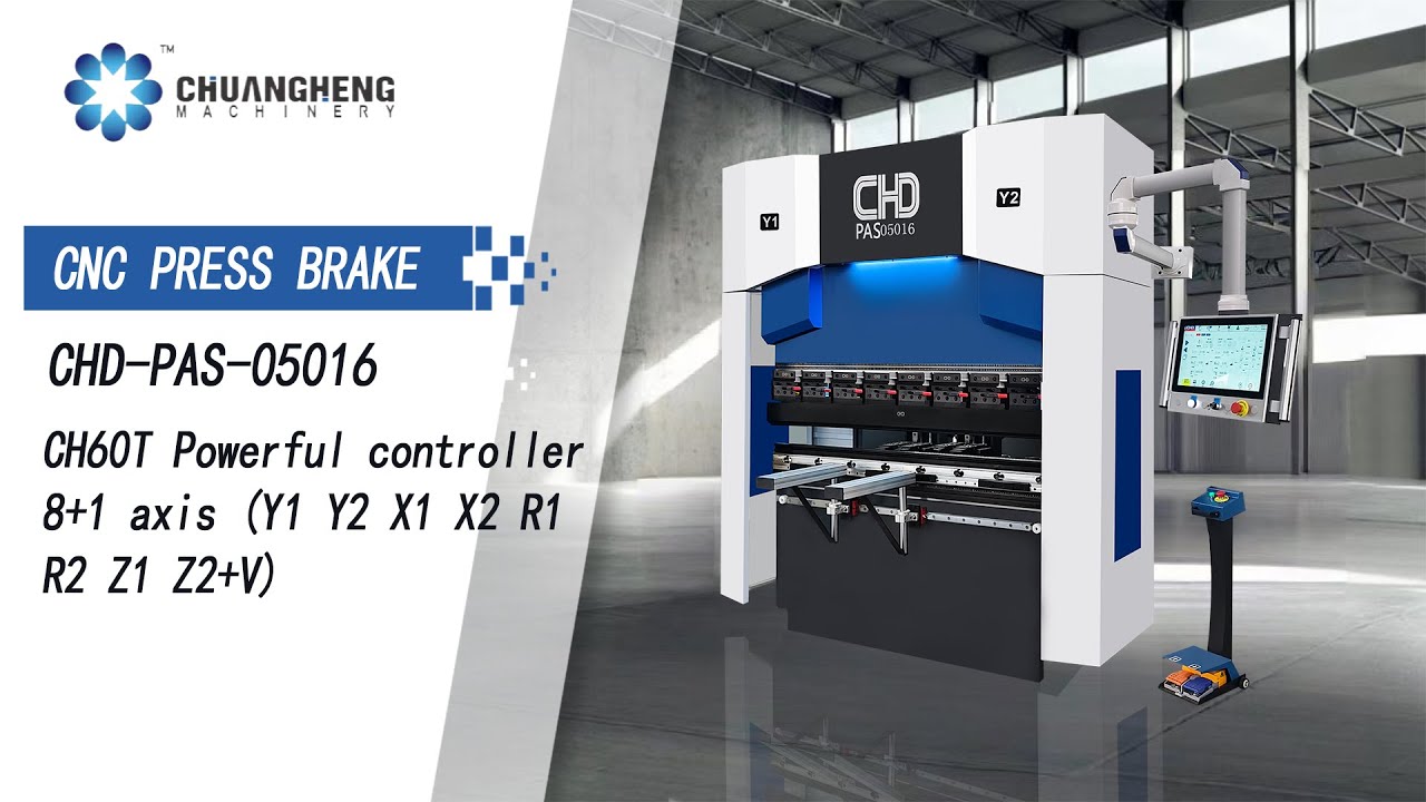 CNC Press Brake Sheet Bending Machine CH60T 8 1 Axis Y1 Y2 X1 X2 Z1 Z2