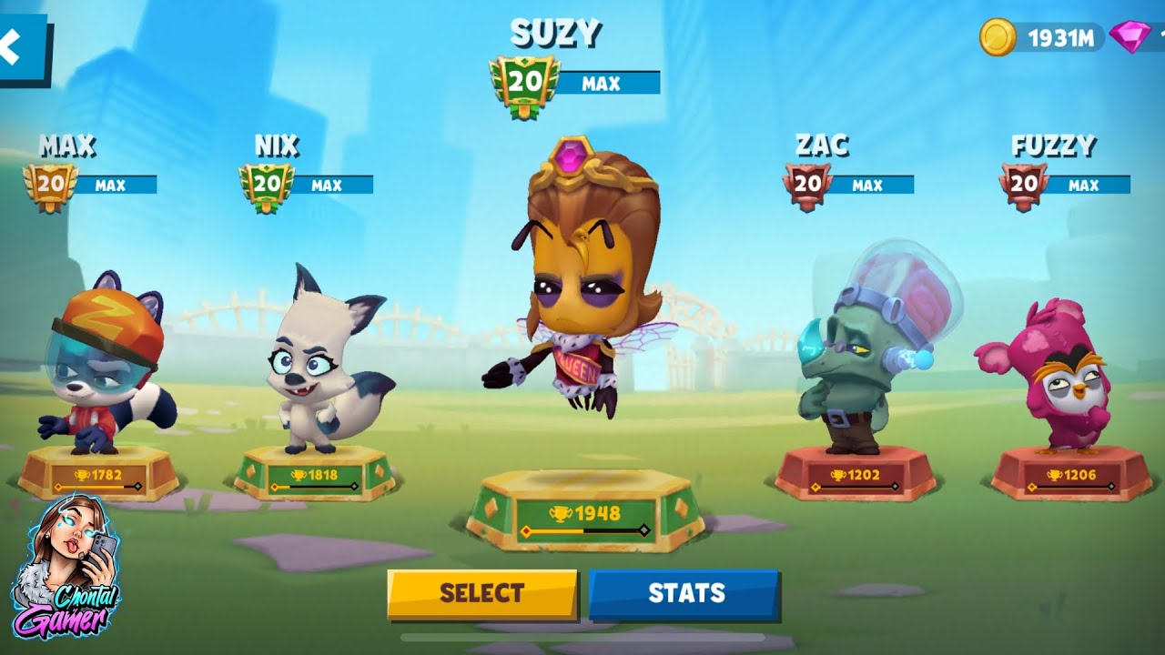 Zooba Leveling Up Characters Level 20 MAX - YouTube