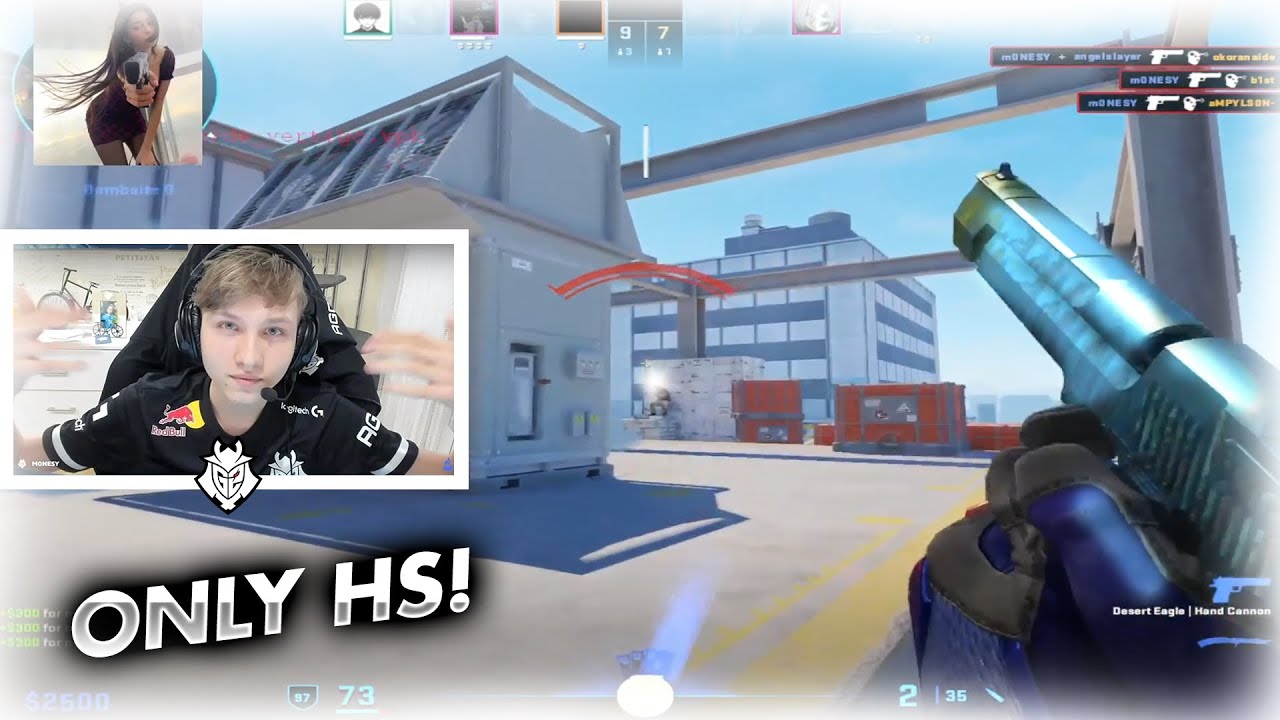 MONESY SHOWS A DESTRUCTIVE AIM WITH THE DEAGLE! COUNTER STRIKE 2 Twitch ...