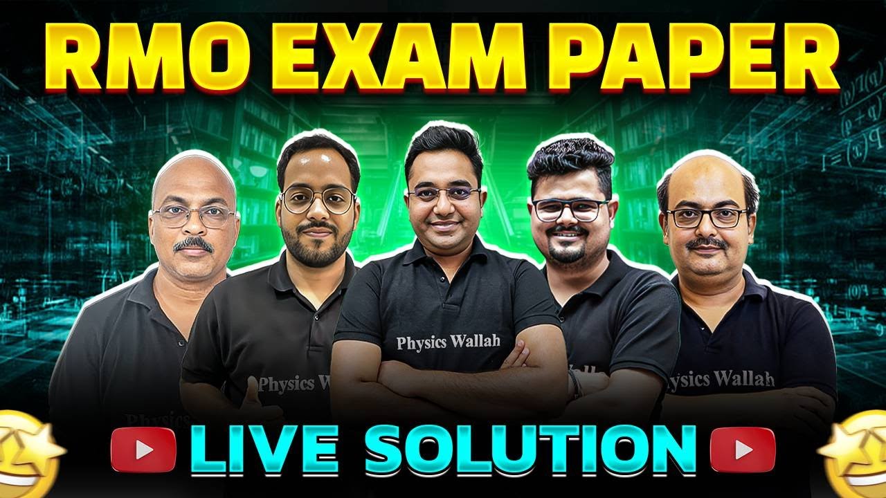 RMO 2024 : Live Paper Solution 📃 || Detailed Paper Solution By Experts ...