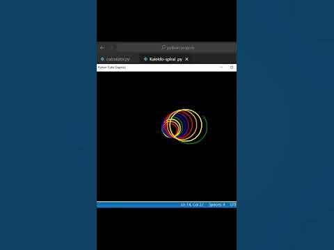 Make Kaleido-spiral in Python 😏🙉😮 #python #pythoncode #pythonprogramming #pythonforbeginners # ...