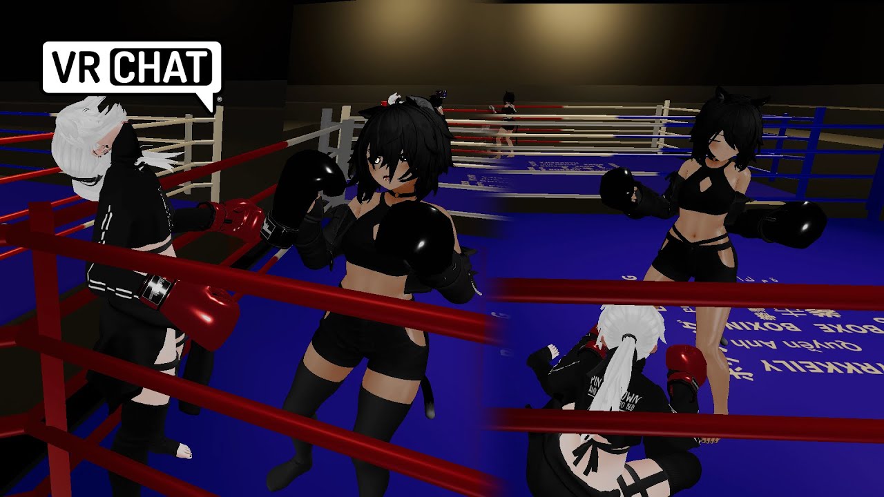Cute boy gets beat up by Neko waifu💓 VRchat KICKBOXING - YouTube