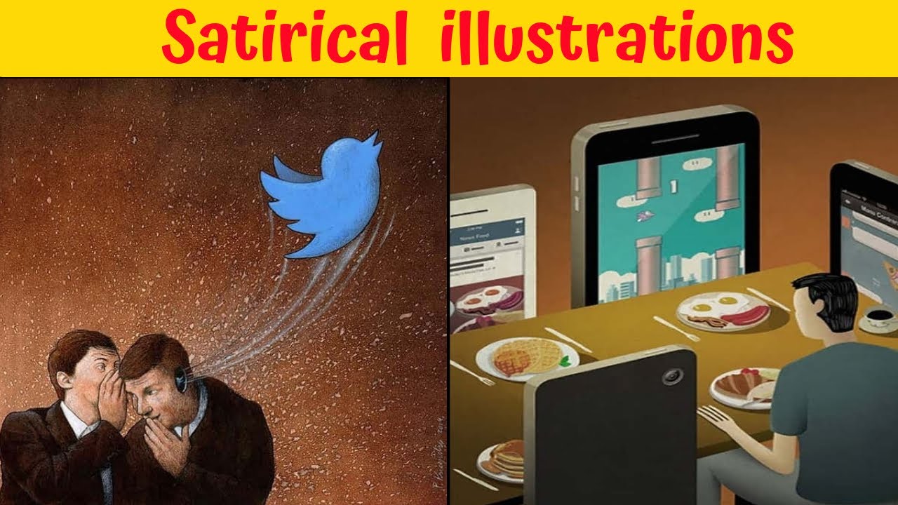 Satirical Illustrations About Technology Addiction. - YouTube