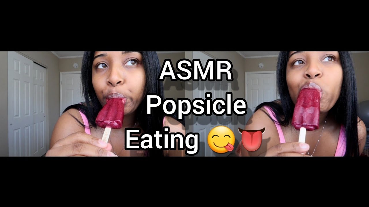 [ASMR] Wet Popsicle Eating 😁 - YouTube
