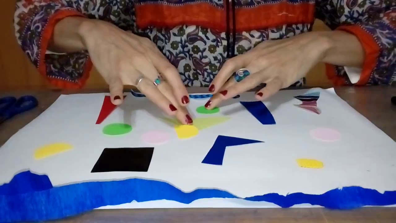 COLLAGE CON PAPELES DE COLORES (parte 1) - YouTube