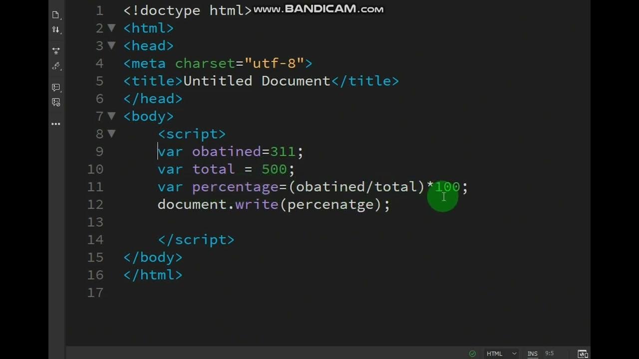 Percentage In Js Javascript Lec 06 Youtube