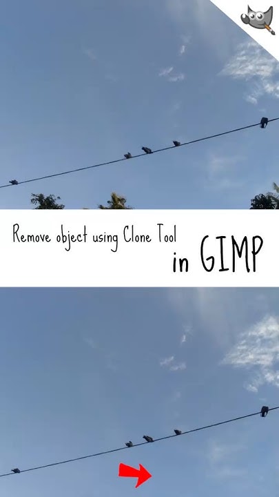 Remove or erase object from scene in GIMP - YouTube