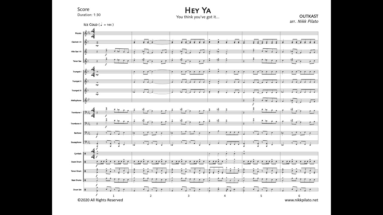 Hey Ya - Outkast (Marching Band Arrangement) - YouTube