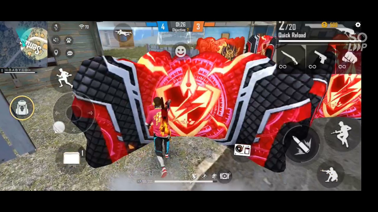 Baby ff gaming baby48 play the game - YouTube