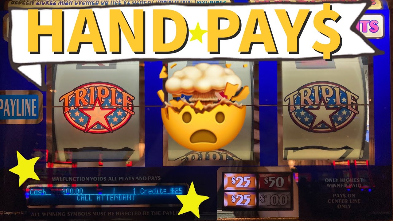 HIGH LIMIT JACKPOT HANDPAYS ON TRIPLE STARS SLOT MACHINE ($25/SPIN ...