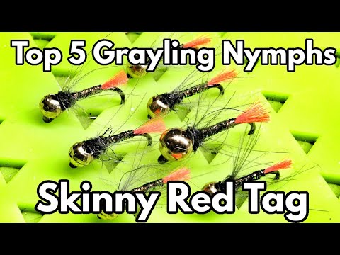 BEST 5 Grayling Nymphs: Skinny Red Tag Euro Style Fly How To SBS - YouTube