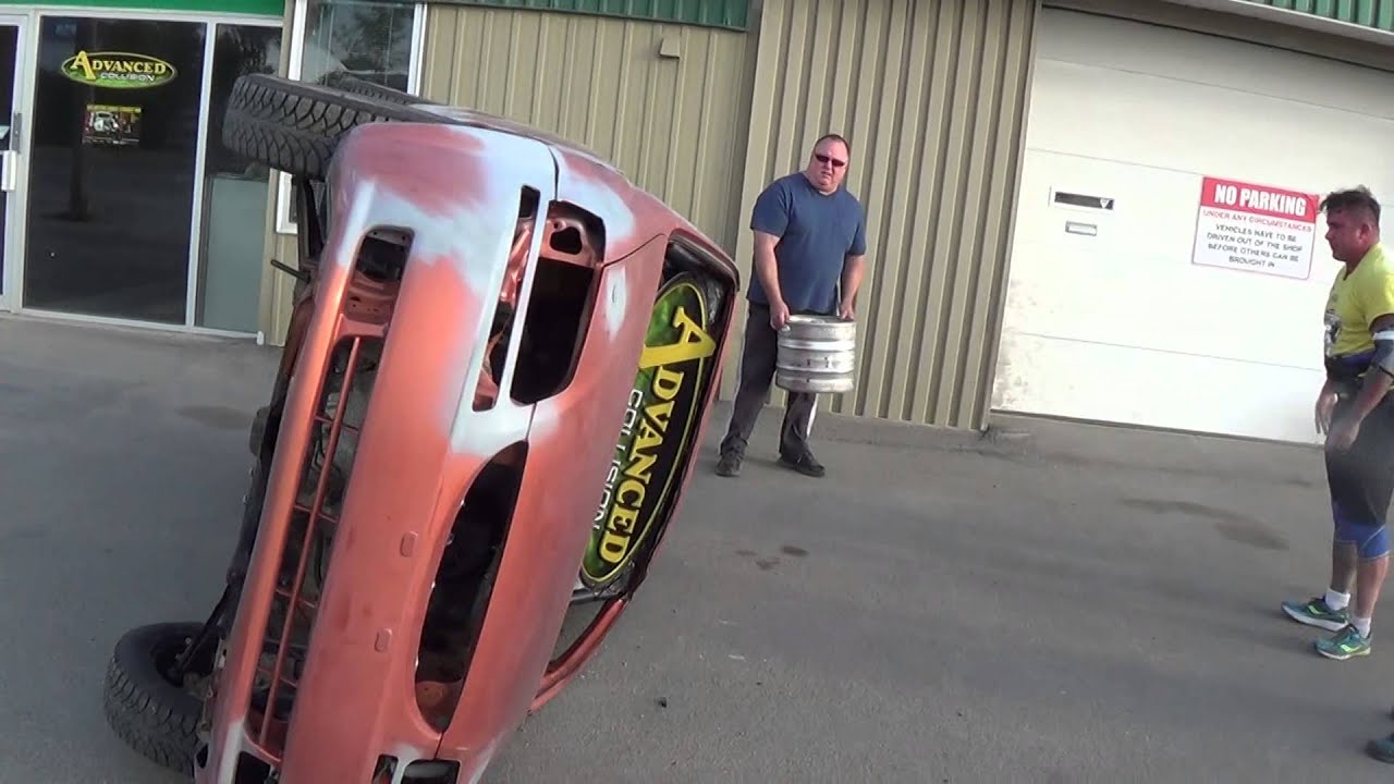 Strongman Car Flip Practice. - YouTube