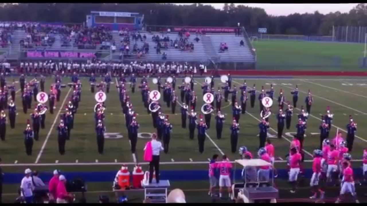 WLW Pink Out 2014 Pre-game Marching Band - YouTube