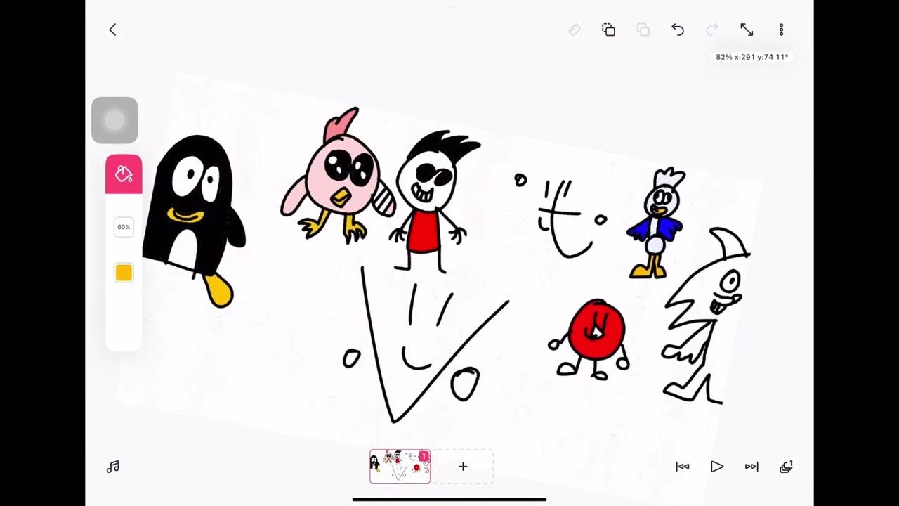 How to draw FlipaClip characters - YouTube