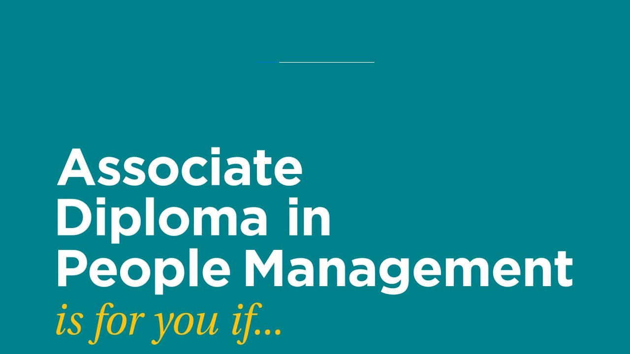 CIPD Associate Diploma in People Management - YouTube