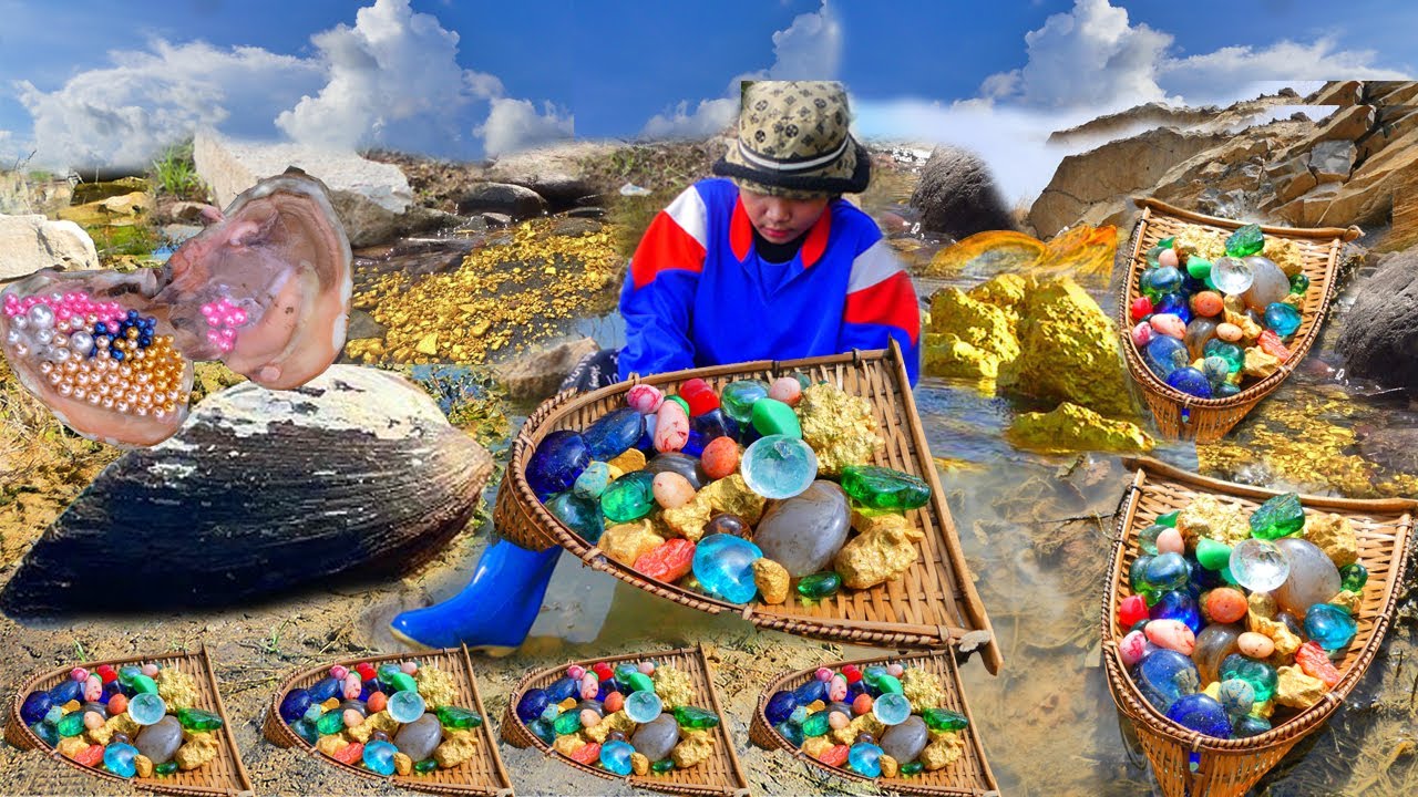 Pearl crabs are so smart I can find them by opening many rocks with ...