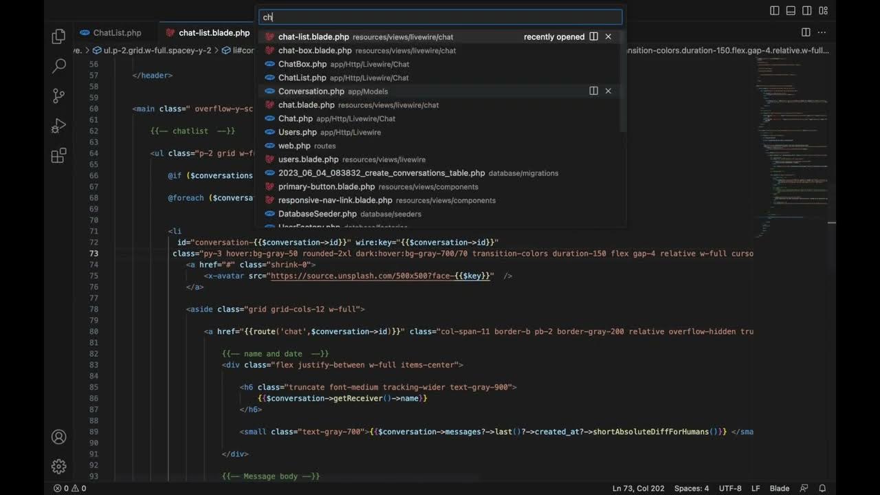 #23 Selected Conversation Nullable & Get Receiver (Laravel-Livewire (Realtime) Messaging App ...