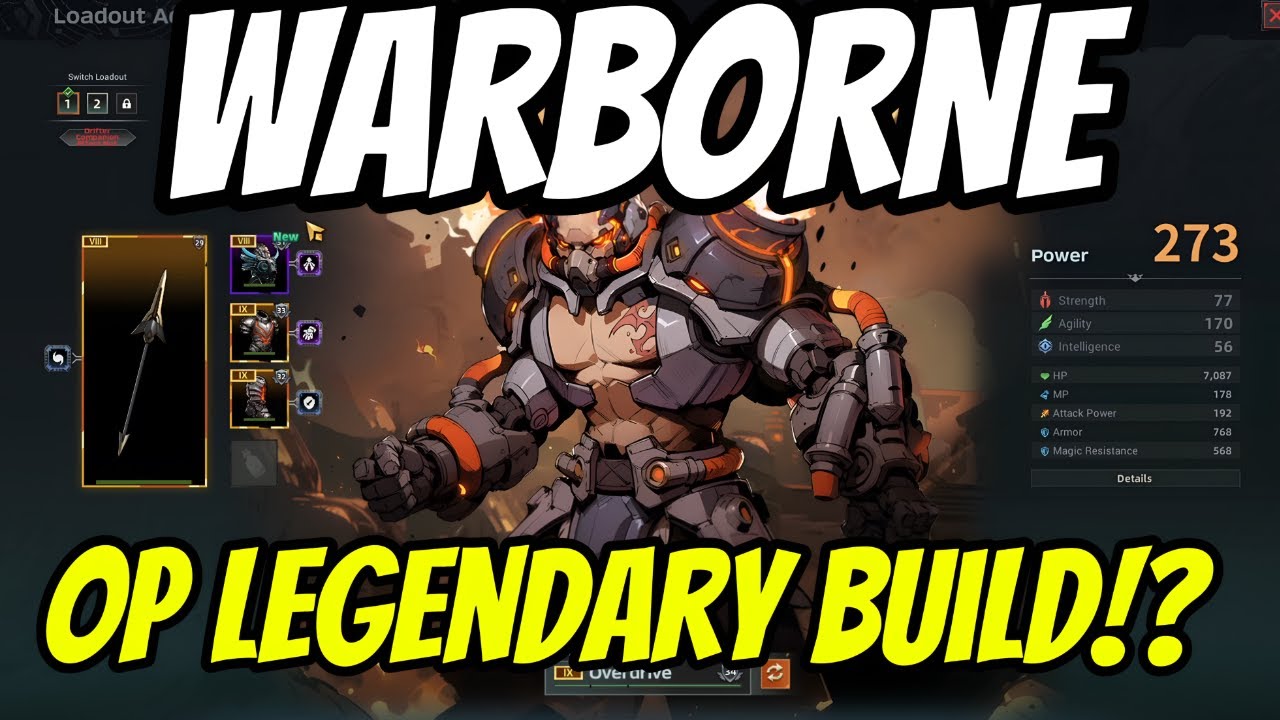WARBORNE ABOVE ASHES - NEW OP LEGENDARY BUILD!? - YouTube
