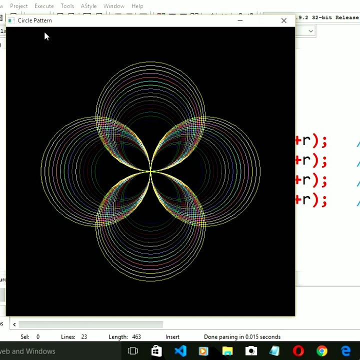 Shorts C Pattern Animation Program C C Graphics Projects Cool Programming Projects 