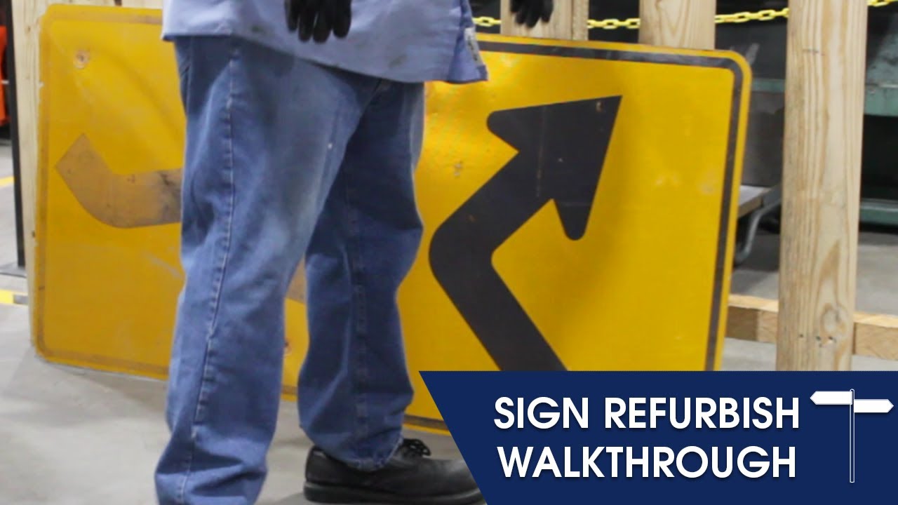 IPI Sign Refurbishing Walkthrough | Iowa Prison Industries - YouTube