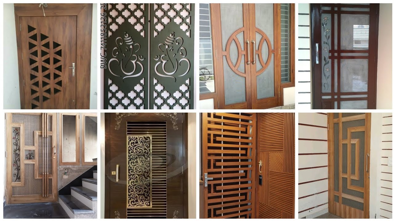 Latest MDF Jaali Door Design | Top Wooden & Mesh Jaali Door | Entrance ...