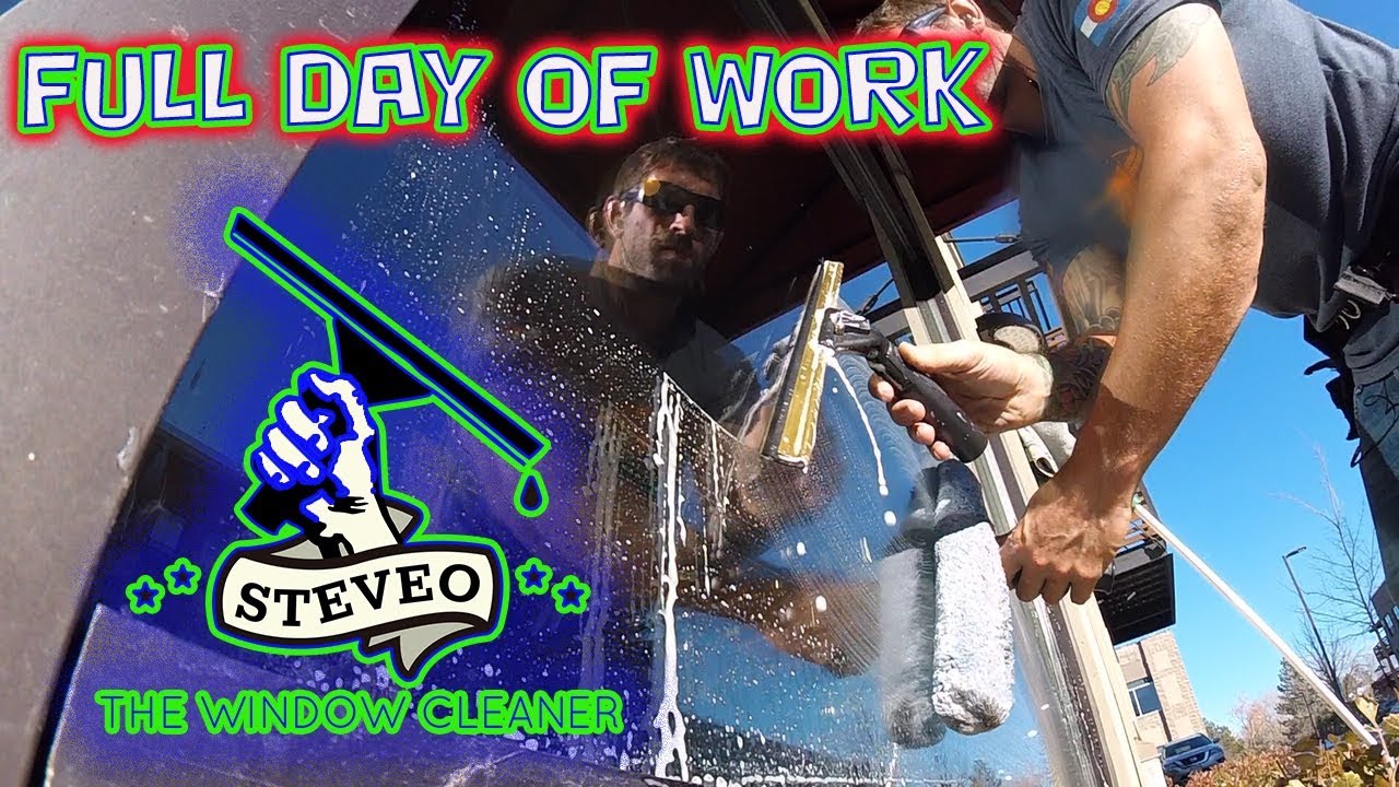FULL DAY OF WORK | TRADITIONAL WINDOW CLEANING - YouTube