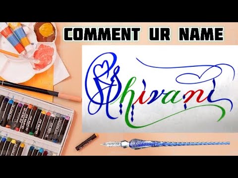 Shivani Name Signature Calligraphy Status | How to Draw, Cursive ...