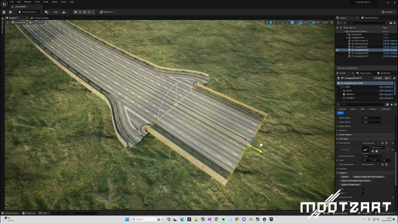 Unreal Engine 5.3 : Snappy Roads Tutorial : Part 4 - YouTube