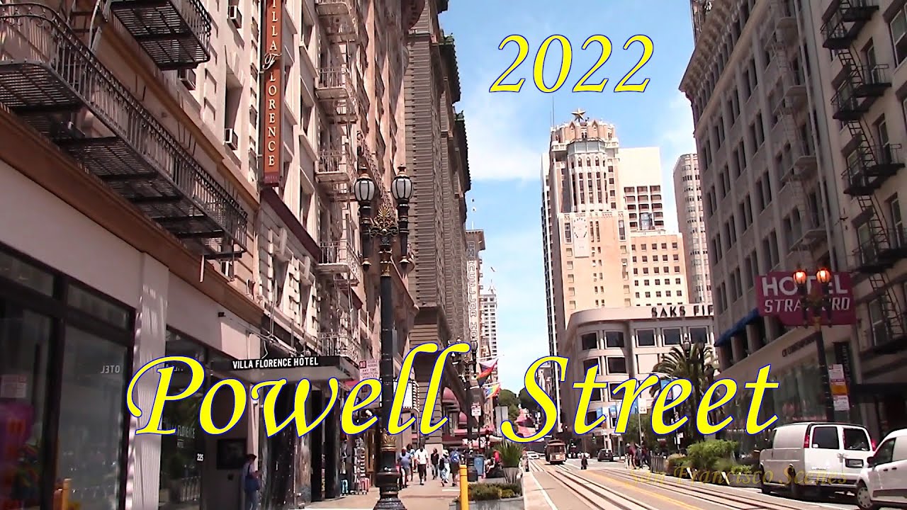 Powell Street from Market Street to Post Street in Downtown San ...