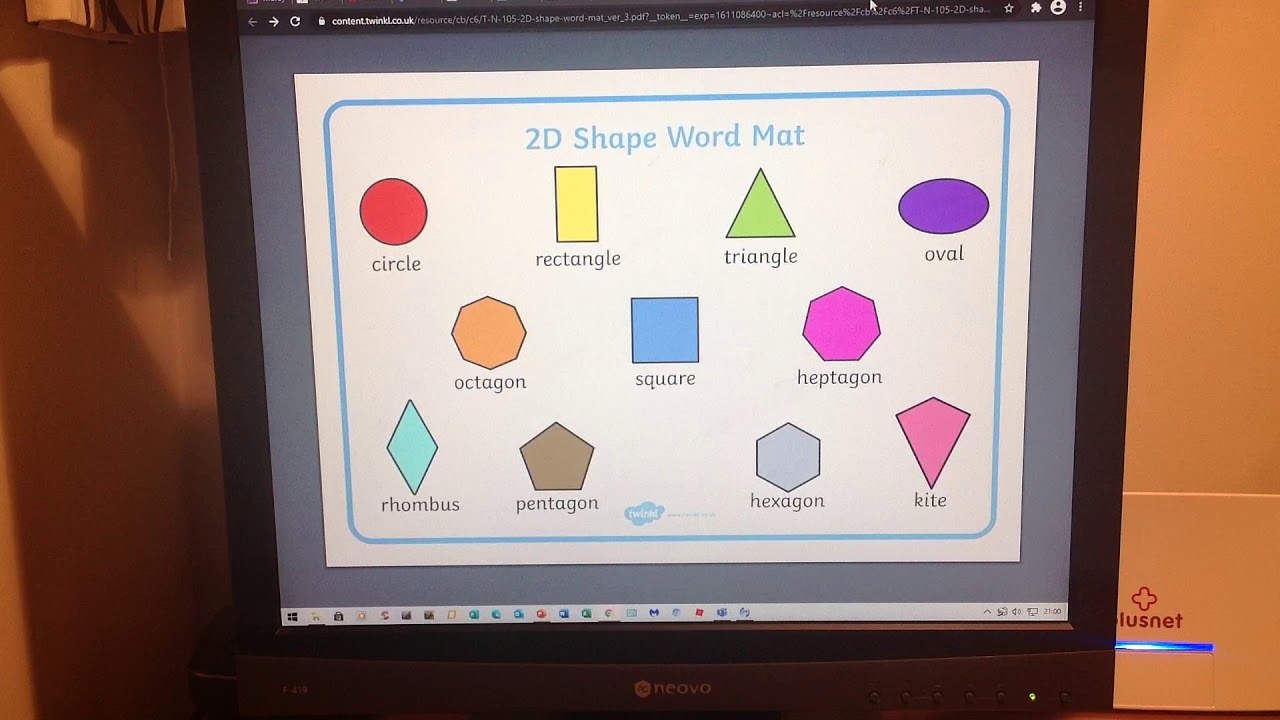 P4 2D shape lesson - YouTube
