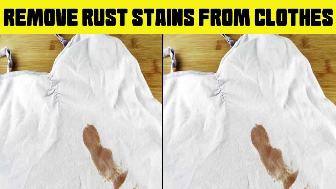 How To Remove Rust Stains From Clothes with Vinegar - YouTube