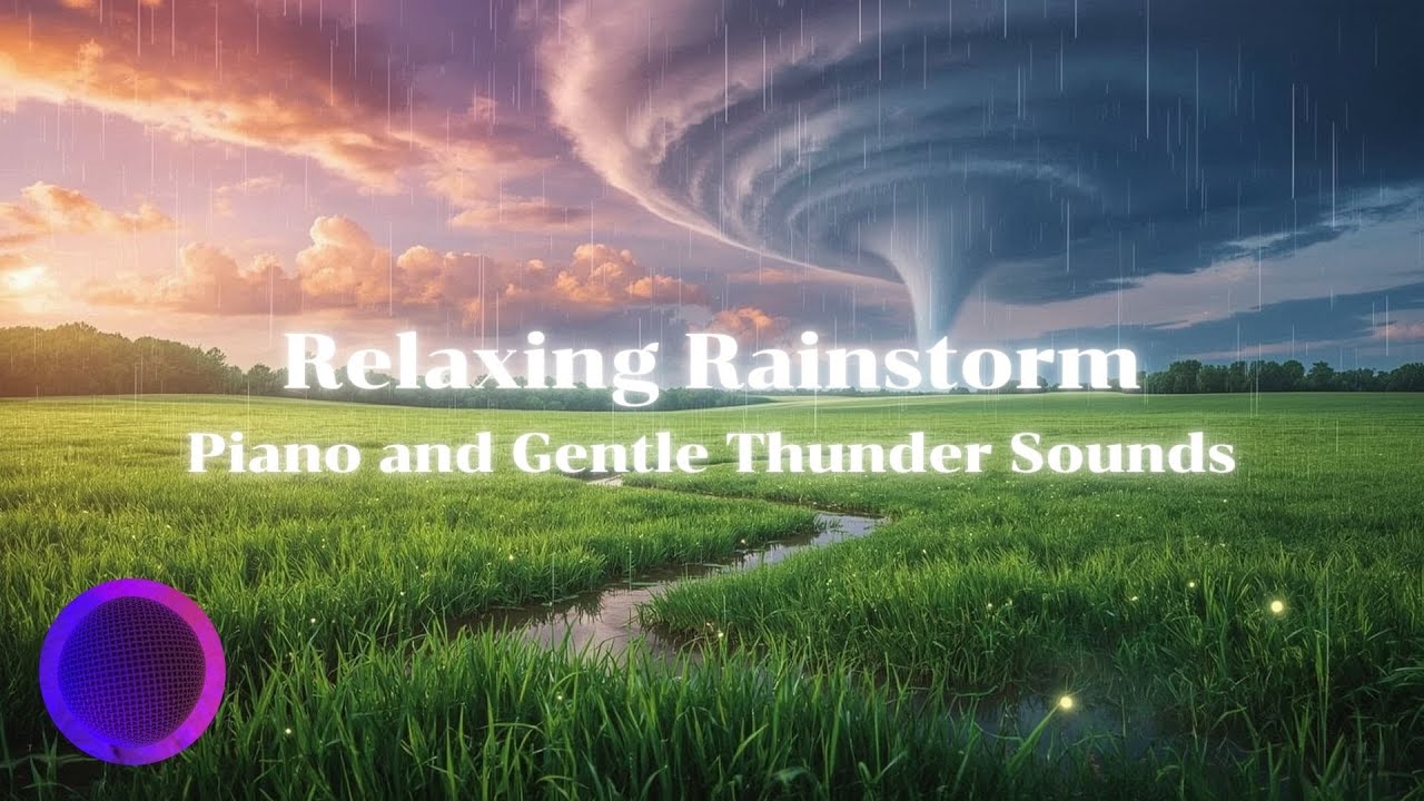 Relaxing Rainstorm with Piano and Gentle Thunder Sounds - Relaxing ...