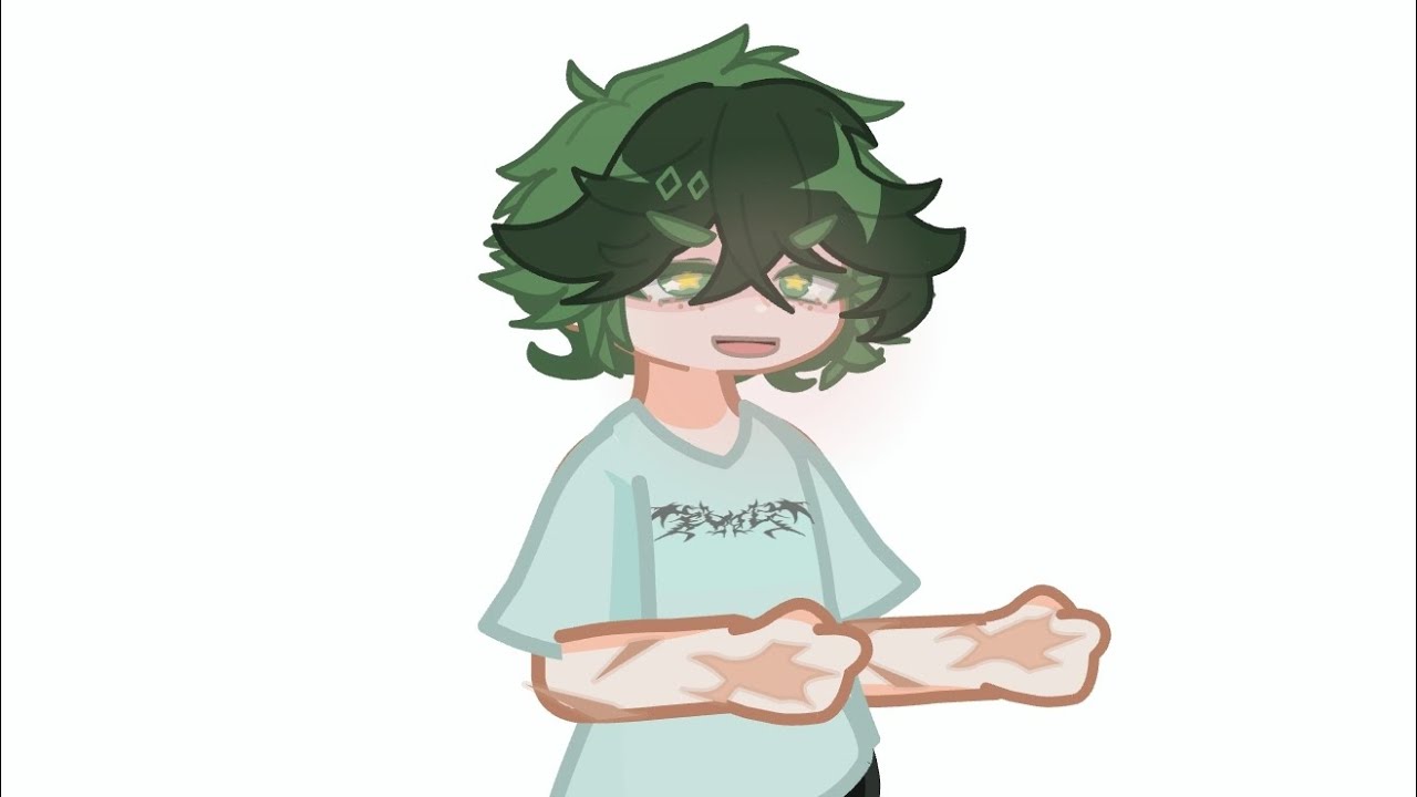 Deku new haircut (mha) - YouTube