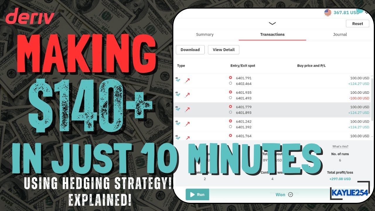 HOW TO TRADE USING THE HEDGING STRATEGY ON DERIV Explained !! - Step by Step Guide - YouTube