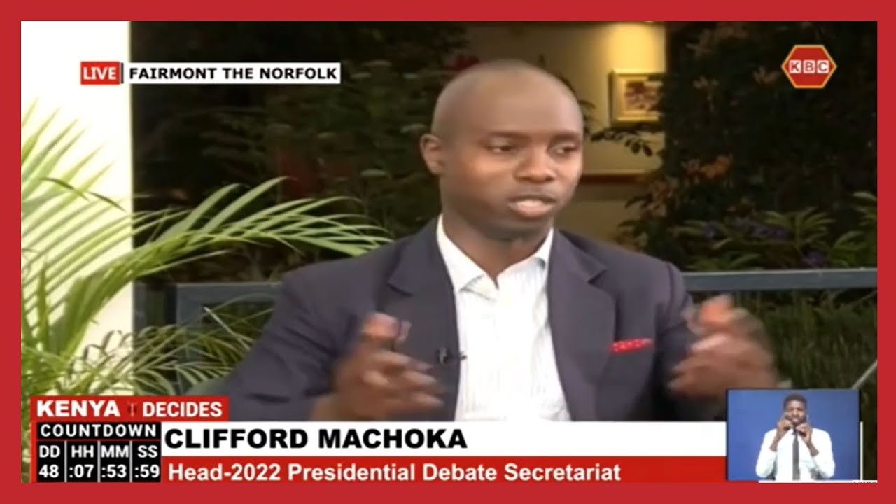 Clifford Machoka: The presidential debate creates a platform to promote ...