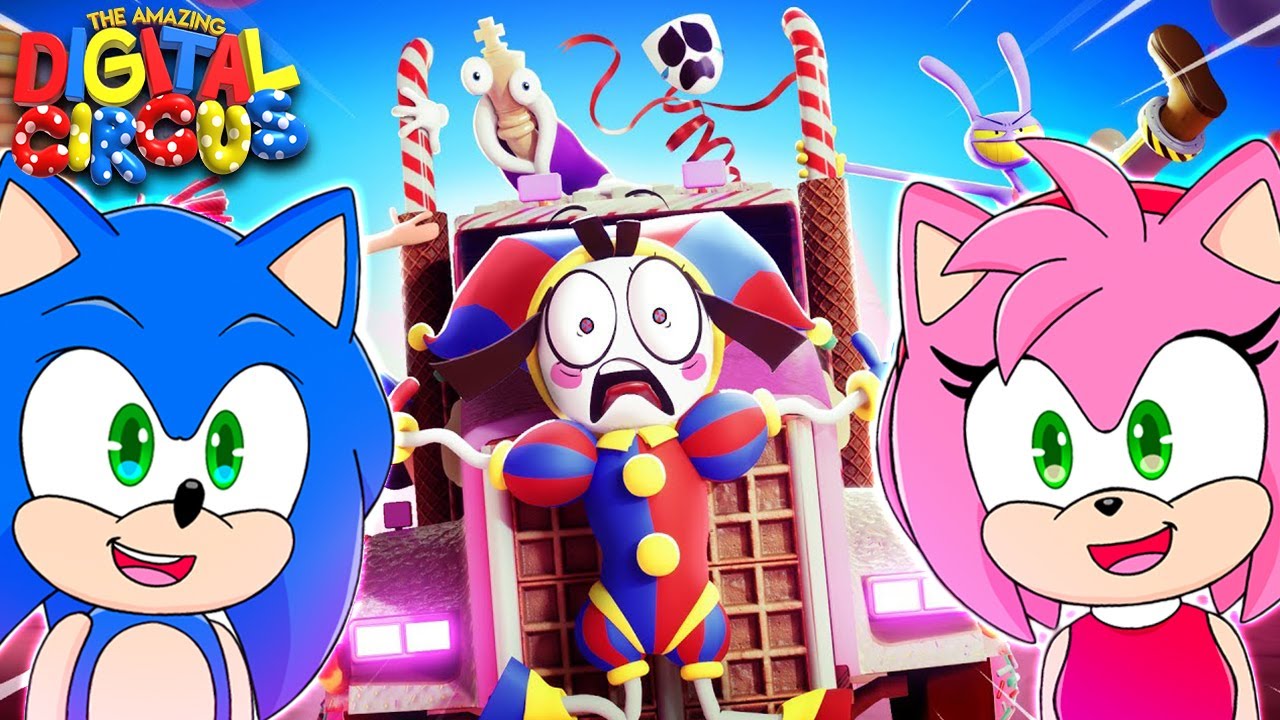 Sonic and Amy watch THE AMAZING DIGITAL CIRCUS - Ep 2: Candy Carrier ...