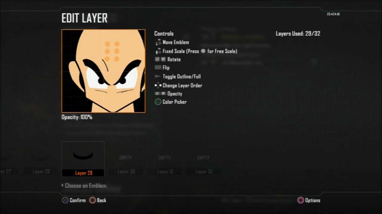 Black Ops 2 - Krillin (Dragon Ball Z) Emblem - BO2 Emblem Editor ...